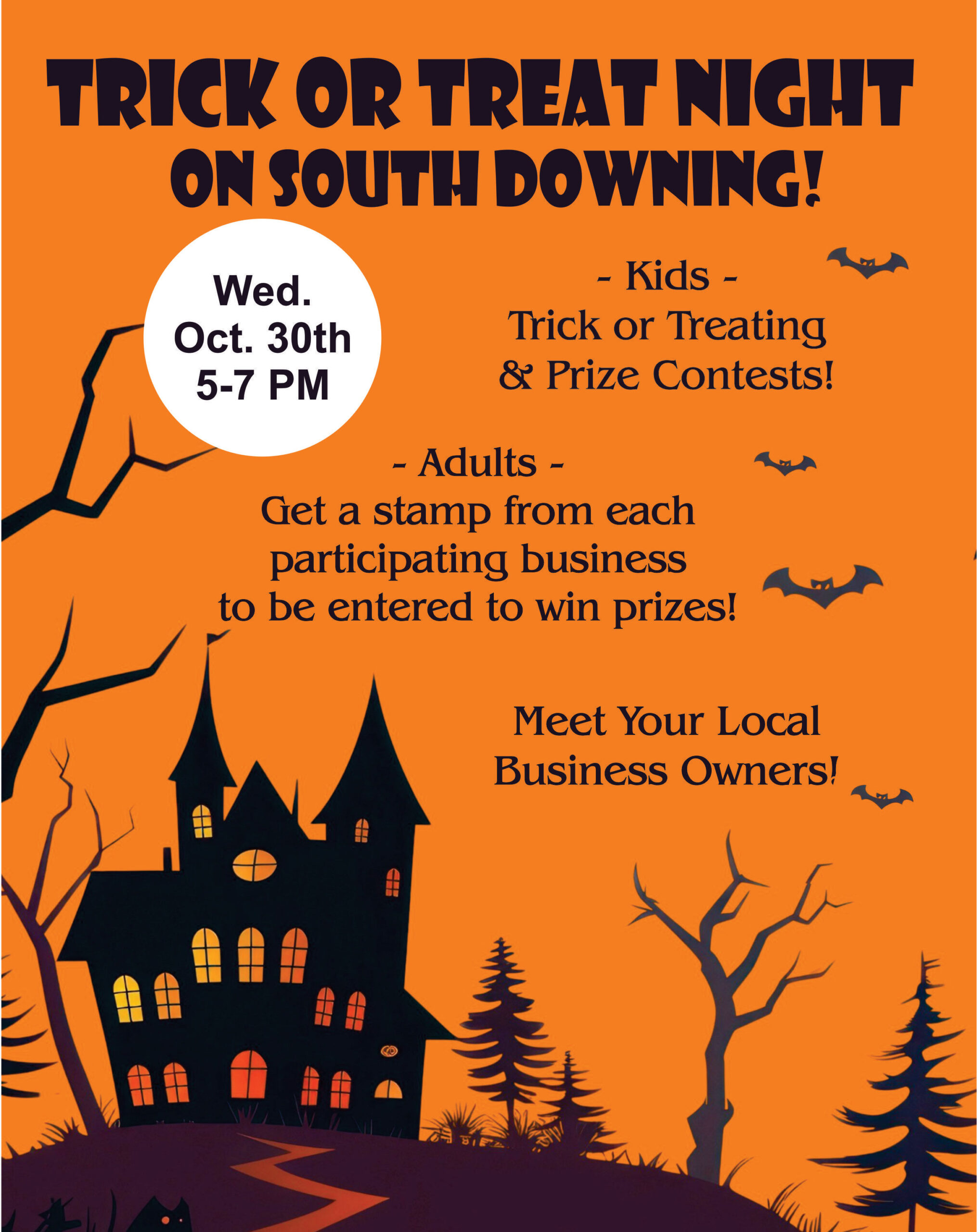 Trick or Treat Night - South Downing Business Directory
